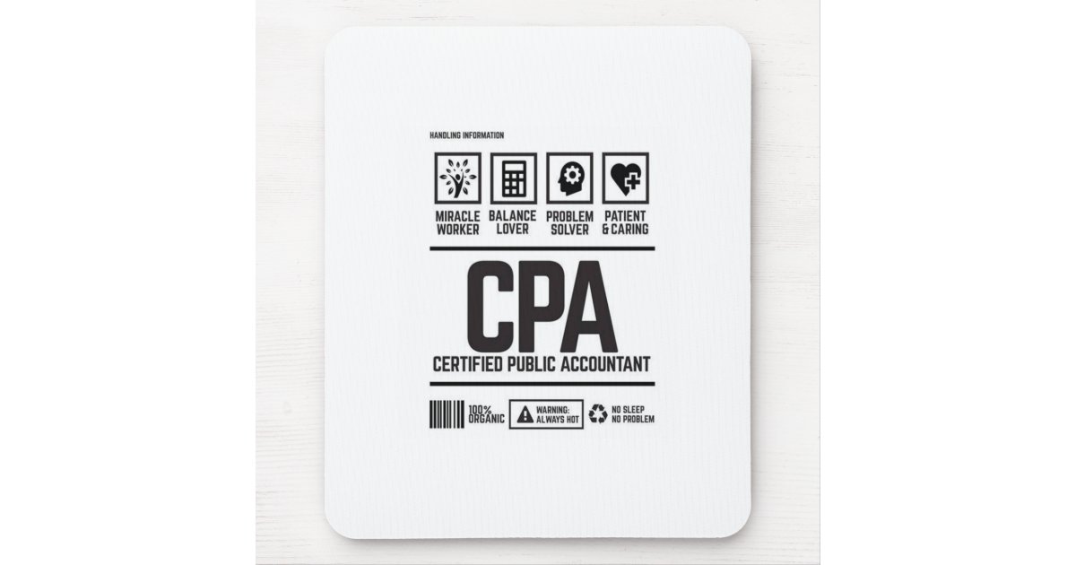 certified public accountant-CPA Mouse Pad | Zazzle