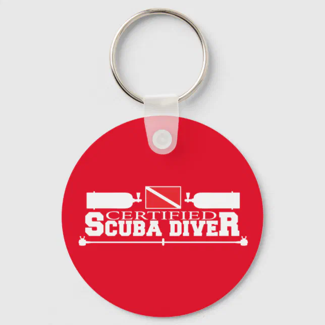 Certified Scuba Diver Keychain | Zazzle