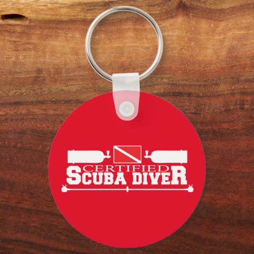 Certified Scuba Diver Keychain | Zazzle