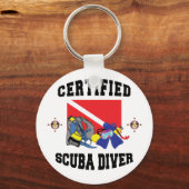 Certified SCUBA Diver Keychain | Zazzle