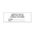 Certified True Copy of Original Document Sign Date Self-inking Stamp ...