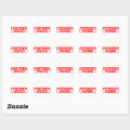 Certified Weird Stamp Classic Round Sticker | Zazzle