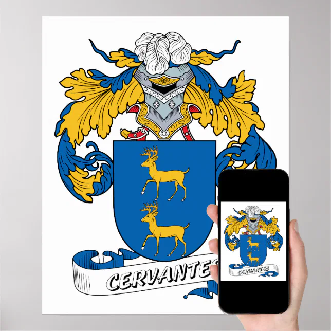 Cervantes Family Crest Poster | Zazzle