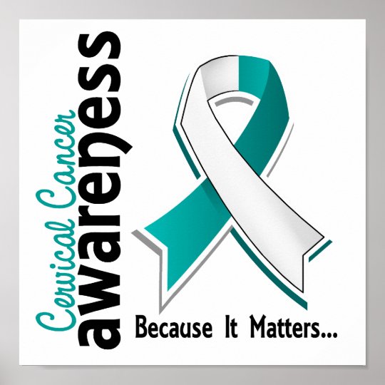 Cervical Cancer Awareness 5 Poster | Zazzle.com
