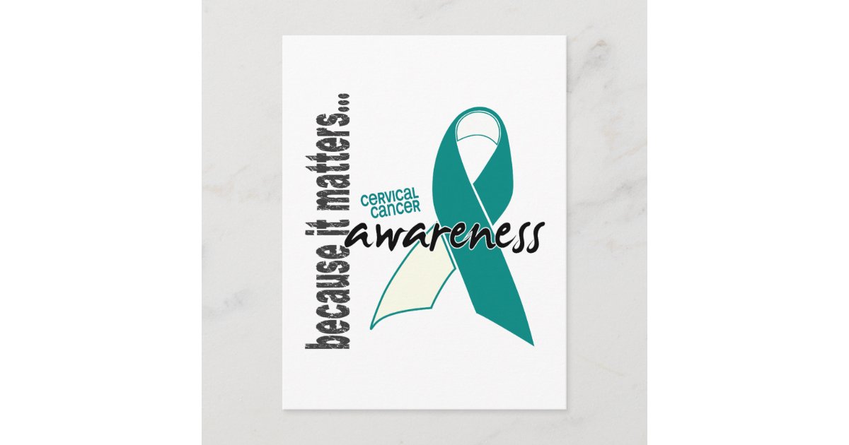 Cervical Cancer Awareness Postcard | Zazzle