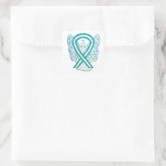 Cervical Cancer Awareness Ribbon Sticker Decals | Zazzle