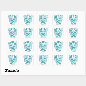 Cervical Cancer Awareness Ribbon Sticker Decals | Zazzle