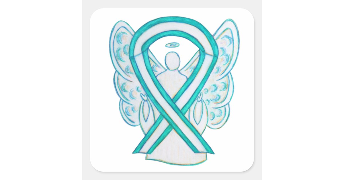 Cervical Cancer Awareness Ribbon Sticker Decals | Zazzle