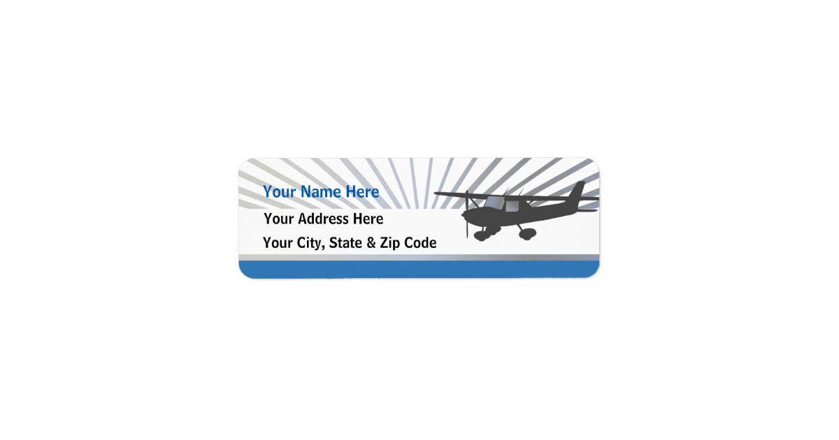 Cessna 150 Airplane Label | Zazzle