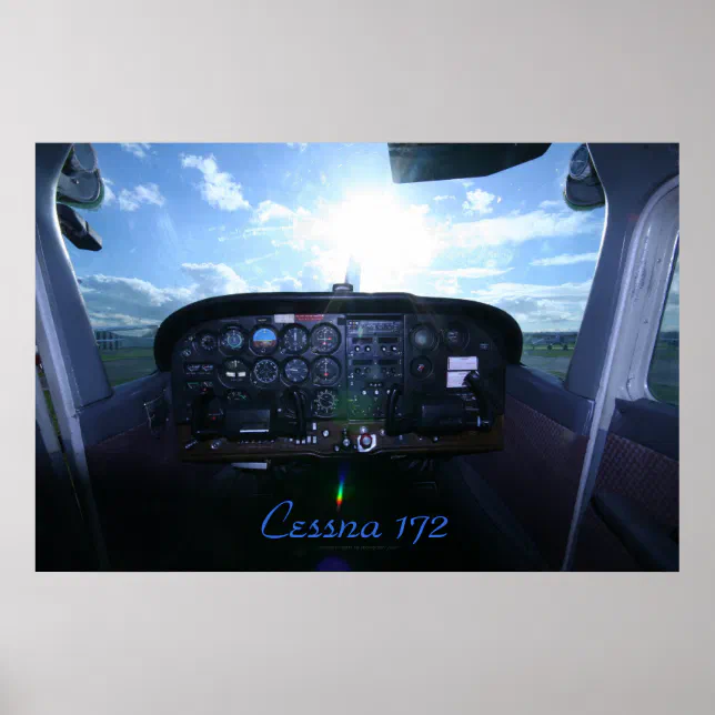 Cessna 172 Instrument Panel Poster | Zazzle