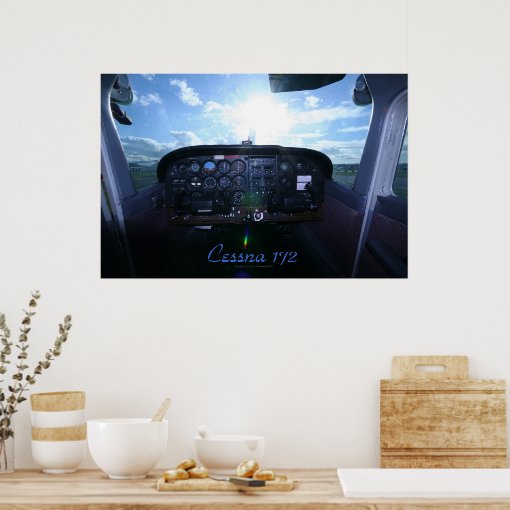 Cessna 172 Instrument Panel Poster | Zazzle