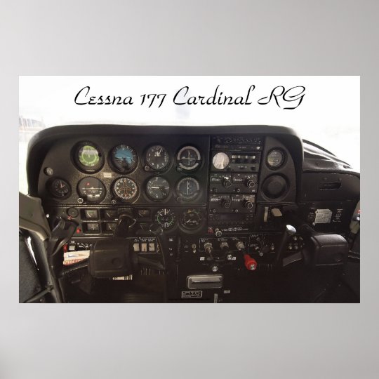 Cessna 177 Cardinal RG Instrument Panel Poster | Zazzle.com