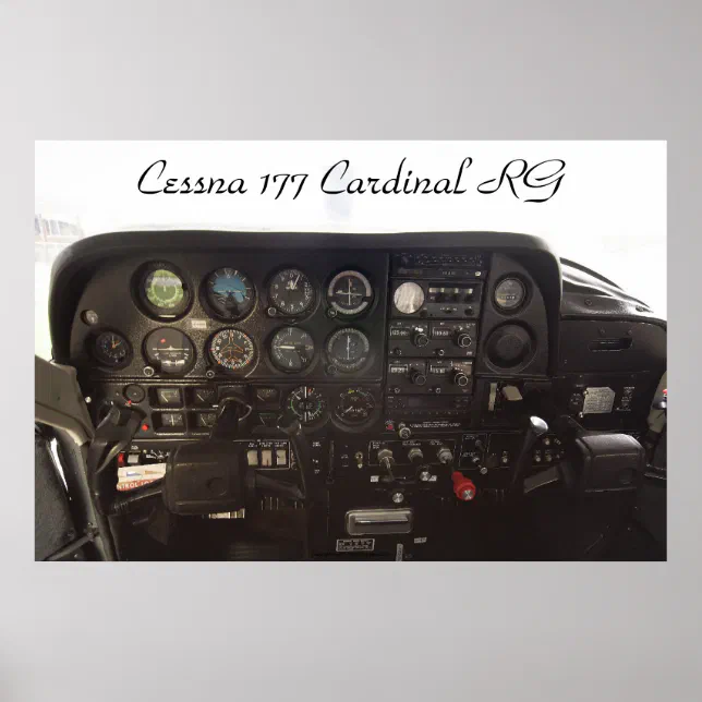 Cessna 177 Cardinal RG Instrument Panel Poster | Zazzle