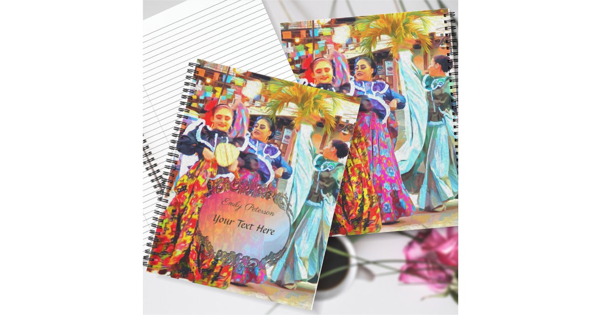 Ceviche Mexican Festival Dancers 2549 Notebook | Zazzle