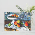 Cezanne - Compotier, Glass and Apple Card | Zazzle