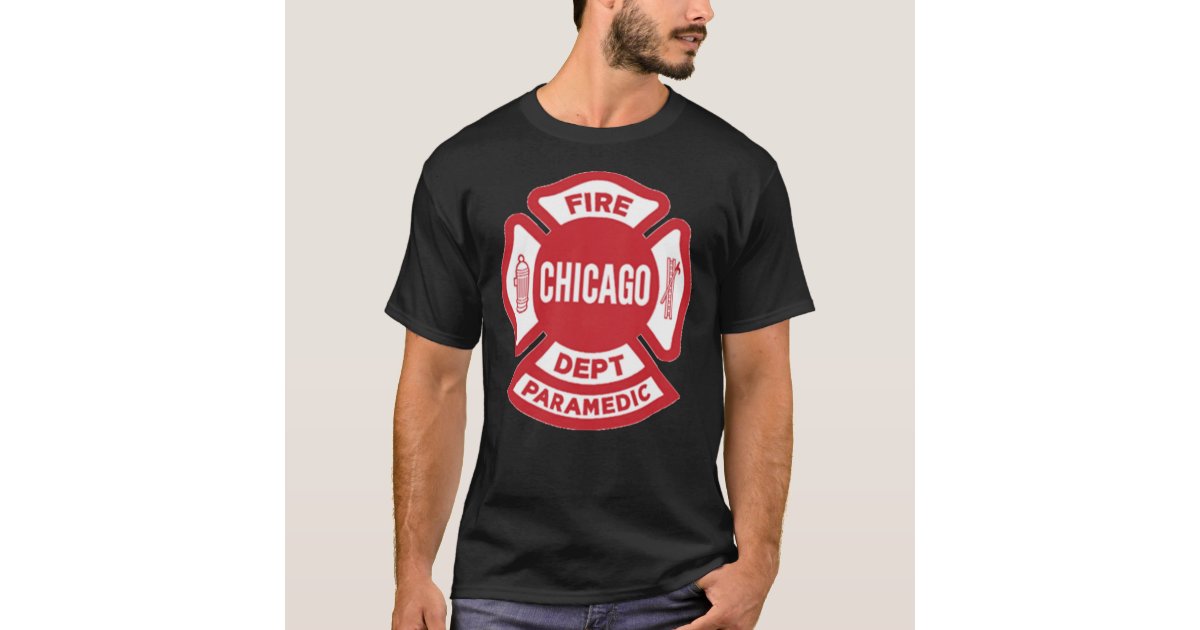 CFD Chicago Fire Department Paramedic T-Shirt | Zazzle