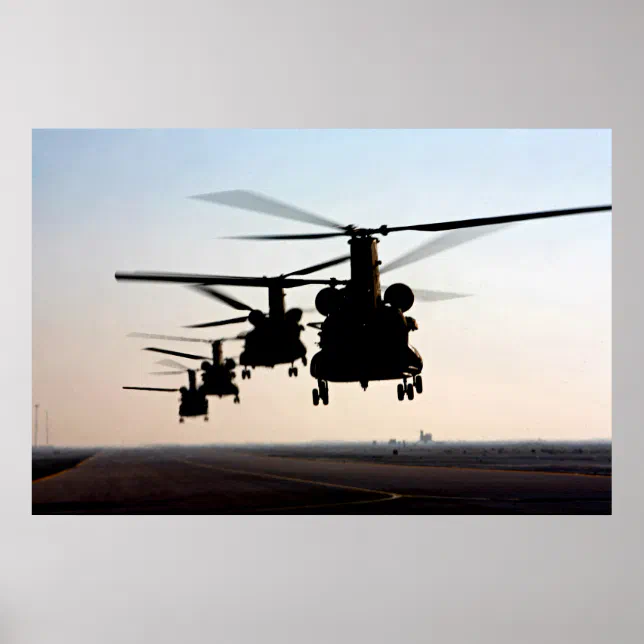 CH-47 Chinooks Poster | Zazzle