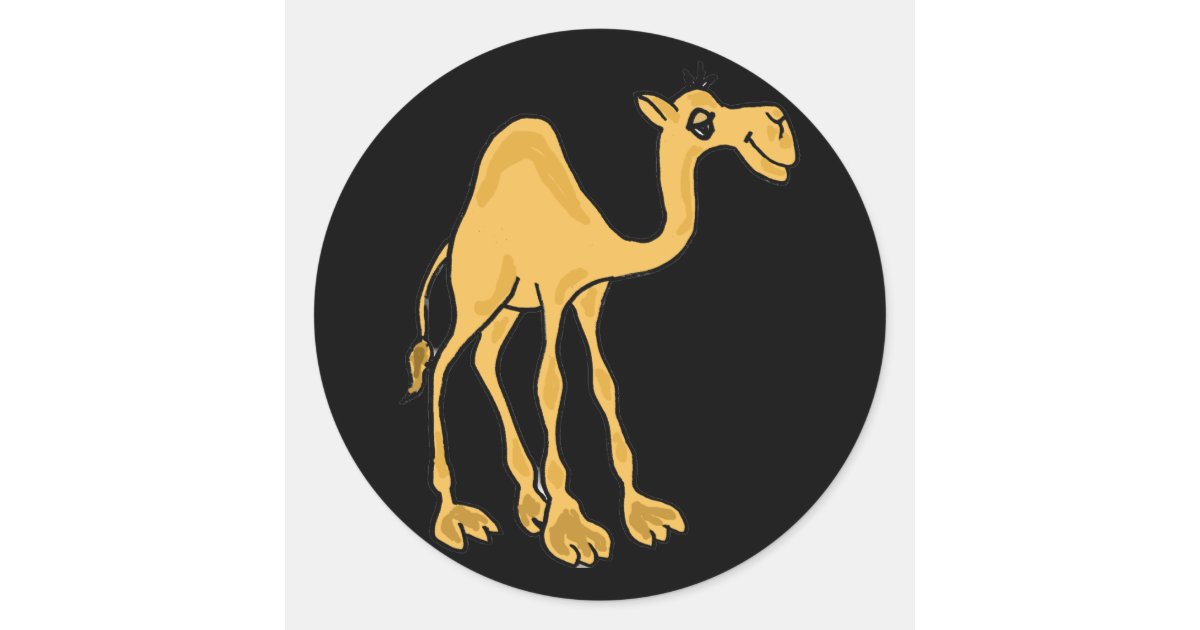 CH- Funny Cartoon Camel Stickers | Zazzle