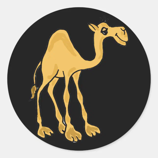 CH- Funny Cartoon Camel Stickers | Zazzle