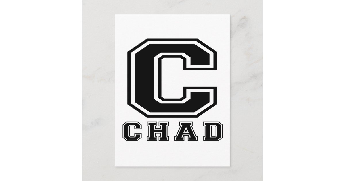 Chad Designs Postcard | Zazzle