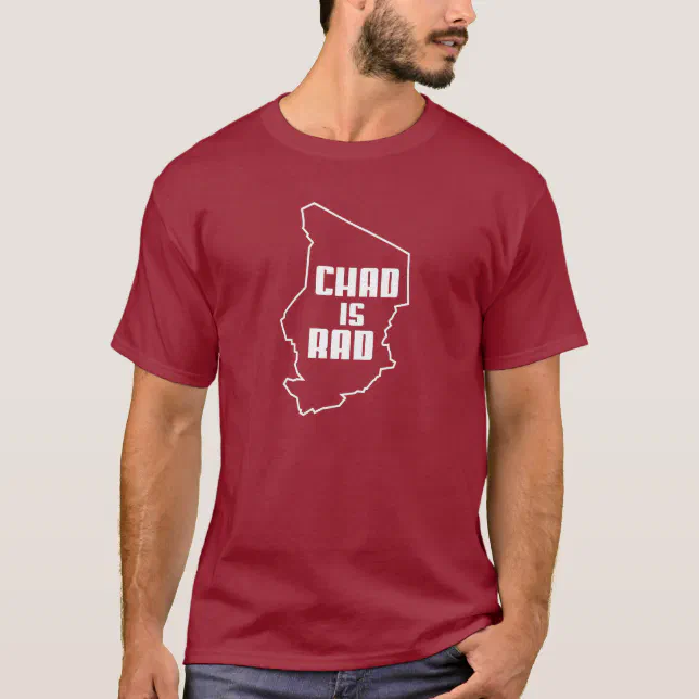 Chad is Rad Outline T-Shirt | Zazzle