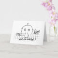 Chad Wot No Metal Greeting Card | Zazzle