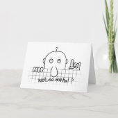 Chad Wot No Metal Greeting Card | Zazzle