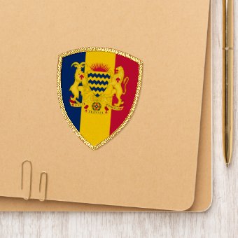 Chadian Flag & Coat of Arms, Flag of Chad Patch | Zazzle