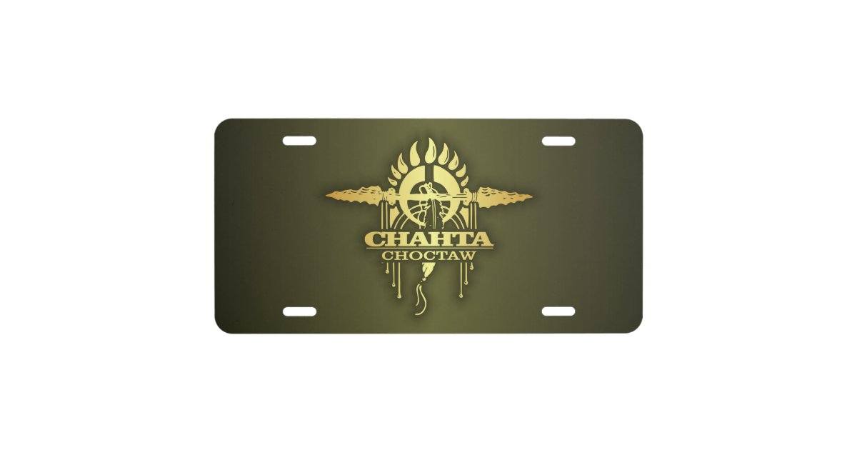 Chahta (Choctaw) 2o License Plate | Zazzle
