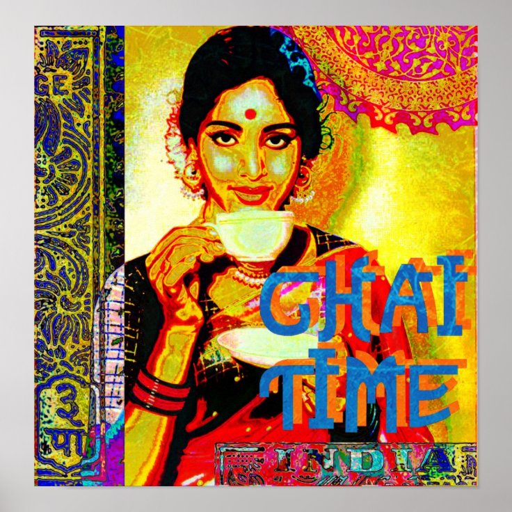 Chai Time Poster | Zazzle