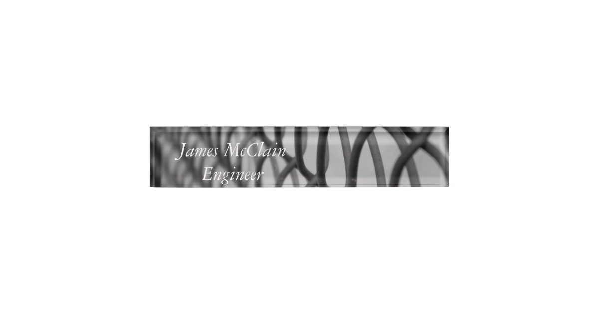 Chain link fence nameplate | Zazzle