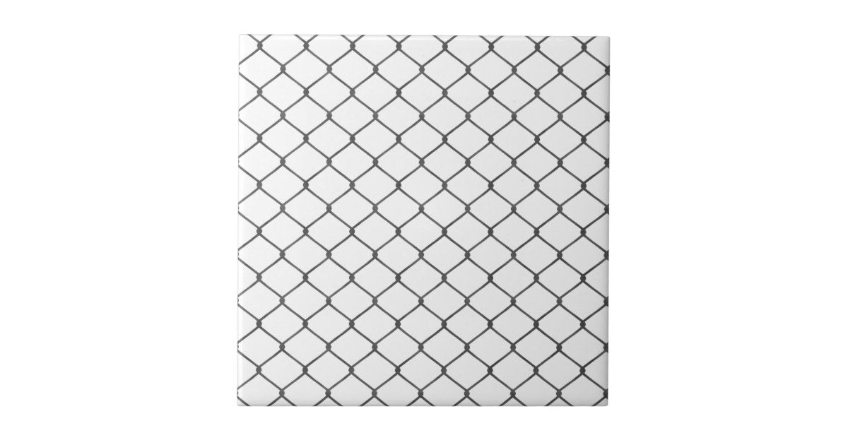 Chain Link Fence Tile | Zazzle