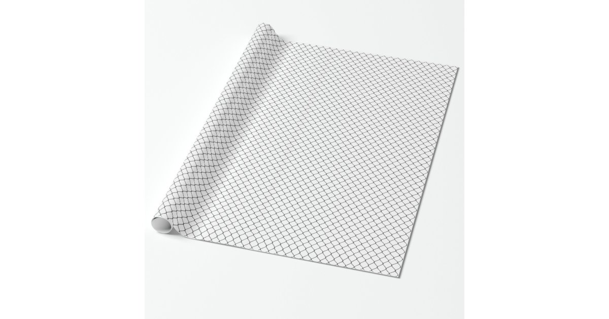 Chain Link Fence Wrapping Paper | Zazzle