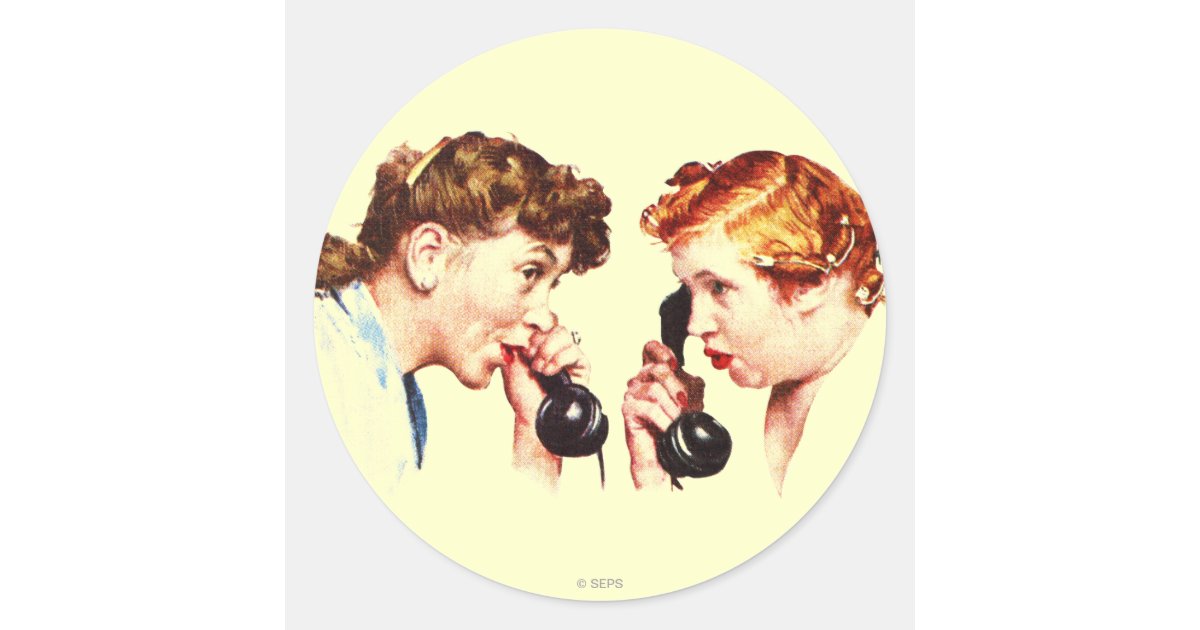 Chain of Gossip Classic Round Sticker | Zazzle