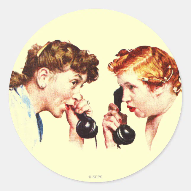 Chain of Gossip Classic Round Sticker | Zazzle