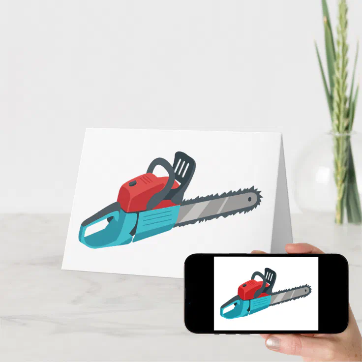 Chainsaw Card | Zazzle
