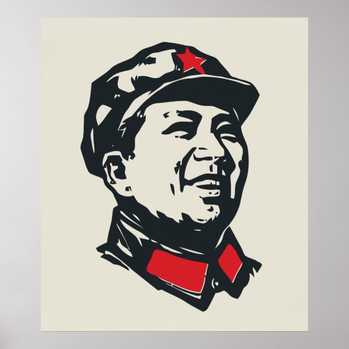 Chairman Mao Portrait Poster | Zazzle.com