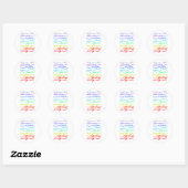 Chakra Inspirational Words Custom Sticker Decals | Zazzle