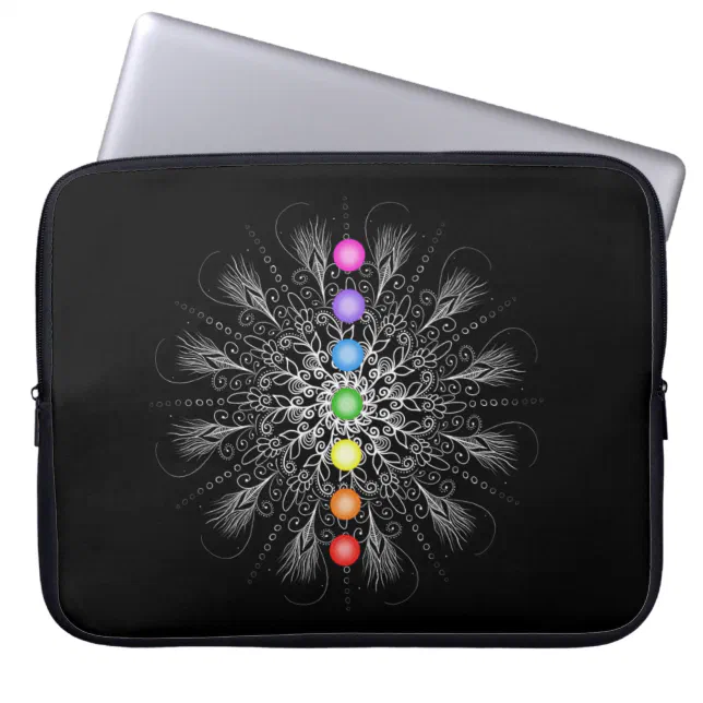 Chakra Mandala Laptop Sleeve | Zazzle