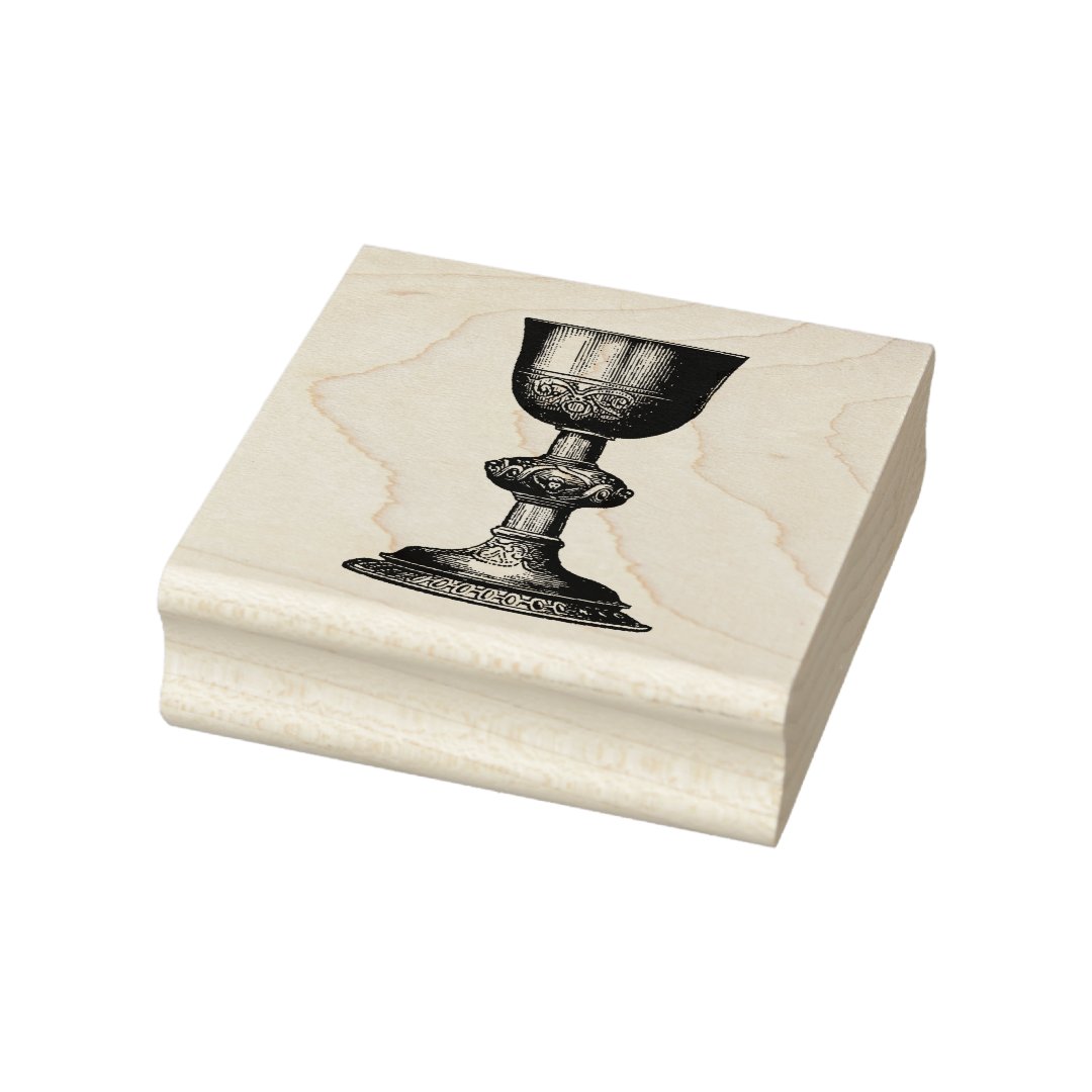 Chalice Catholic Mass Religious Rubber Stamp | Zazzle