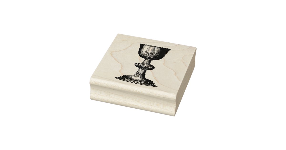 Chalice Catholic Mass Religious Rubber Stamp | Zazzle