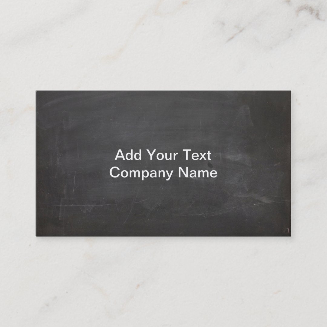 Chalk Board Business Card | Zazzle