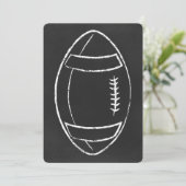 chalk football invitation | Zazzle