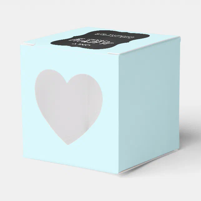 Chalkboard Aqua Mini Wedding Tissue Boxes | Zazzle