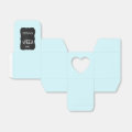 Chalkboard Aqua Mini Wedding Tissue Boxes | Zazzle