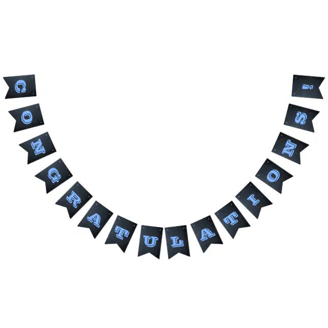 Chalkboard Blue Customizable All Occasion Banner | Zazzle