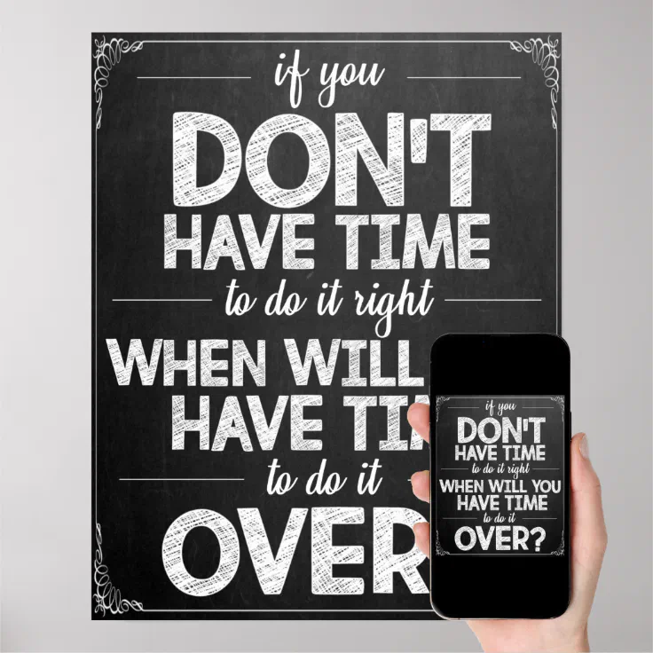 Chalkboard Classroom Poster | Zazzle