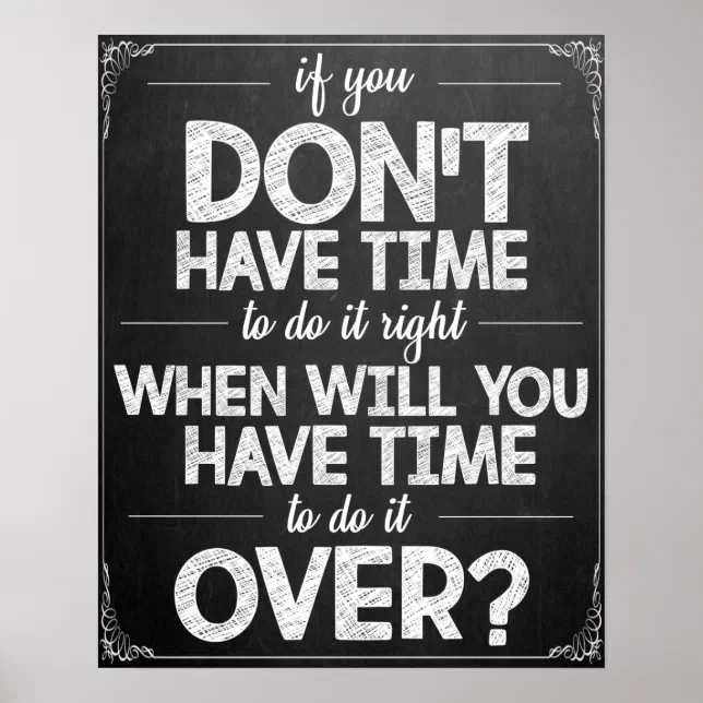 Chalkboard Classroom Poster | Zazzle