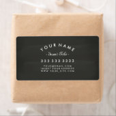 Chalkboard Curved Text Professional Business Label | Zazzle