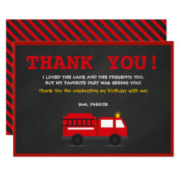 Firefighter Thank You Cards - Greeting & Photo Cards | Zazzle